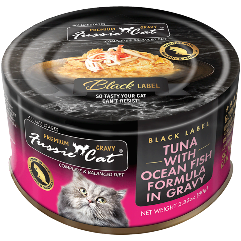 Fussie Cat Black Label Tuna with Ocean Fish Formula in Gravy Wet Cat ...